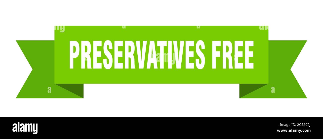 preservatives free ribbon. preservatives free isolated band sign ...