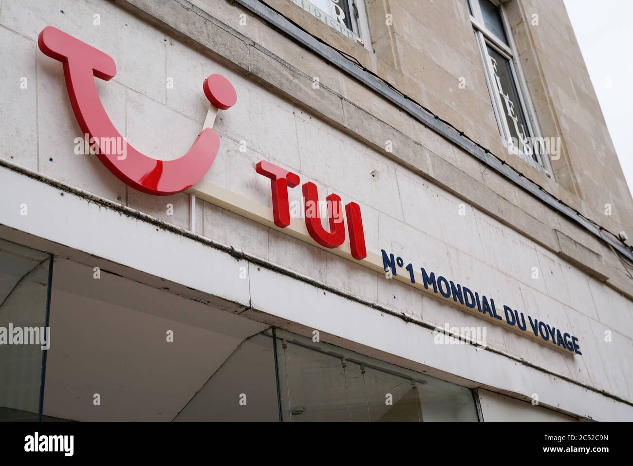 Bordeaux , Aquitaine / France - 06 20 2020 : Tui sign store logo for ...