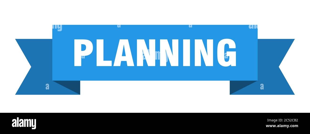 planning ribbon. planning isolated band sign. planning banner Stock ...