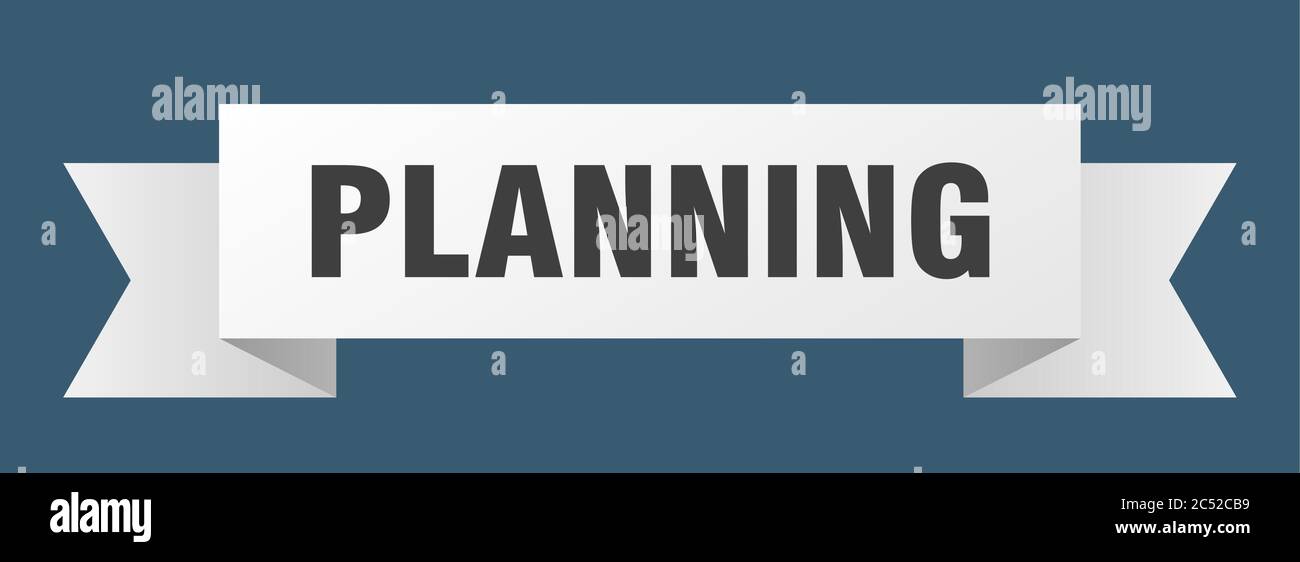 planning ribbon. planning isolated band sign. planning banner Stock ...