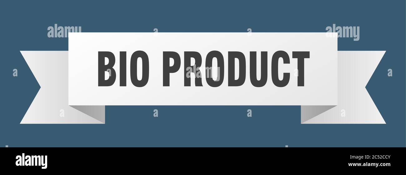 bio product ribbon. bio product isolated band sign. bio product banner ...