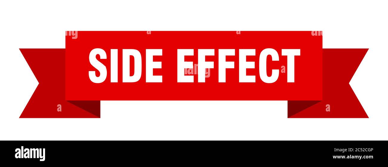 side effect ribbon. side effect isolated band sign. side effect banner ...