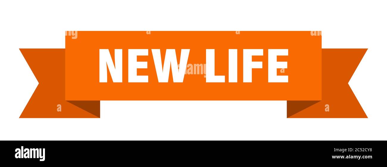 new life ribbon. new life isolated band sign. new life banner Stock ...