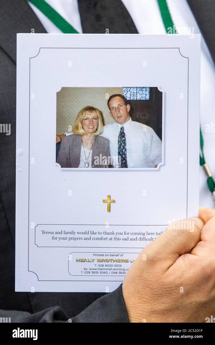 The order of service for the funeral of senior Irish Republican and ...