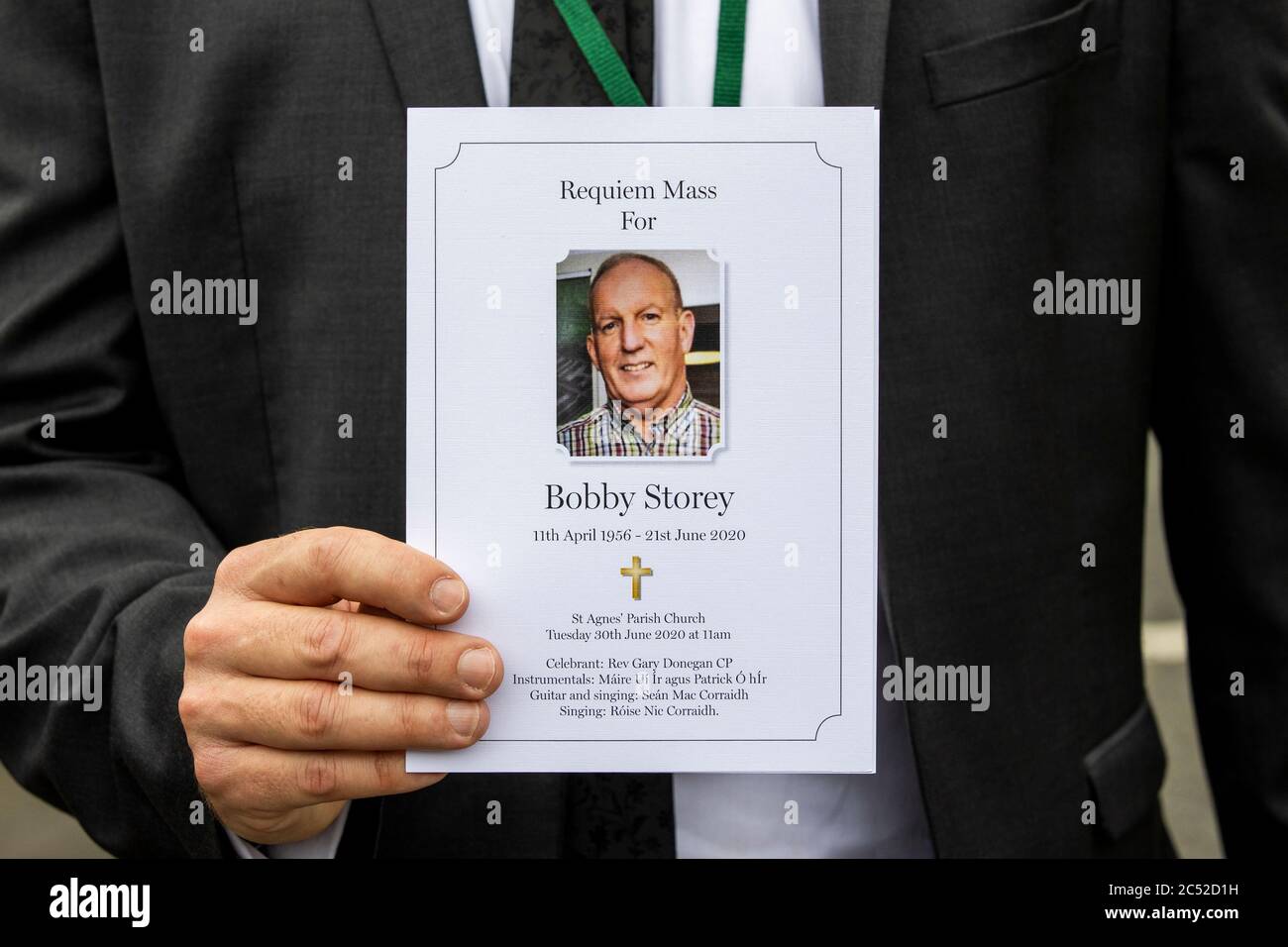 Former leading ira figure bobby storey milltown cemetery hi-res stock ...