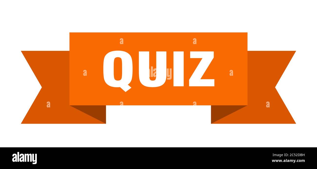 quiz ribbon. quiz isolated band sign. quiz banner Stock Vector Image ...