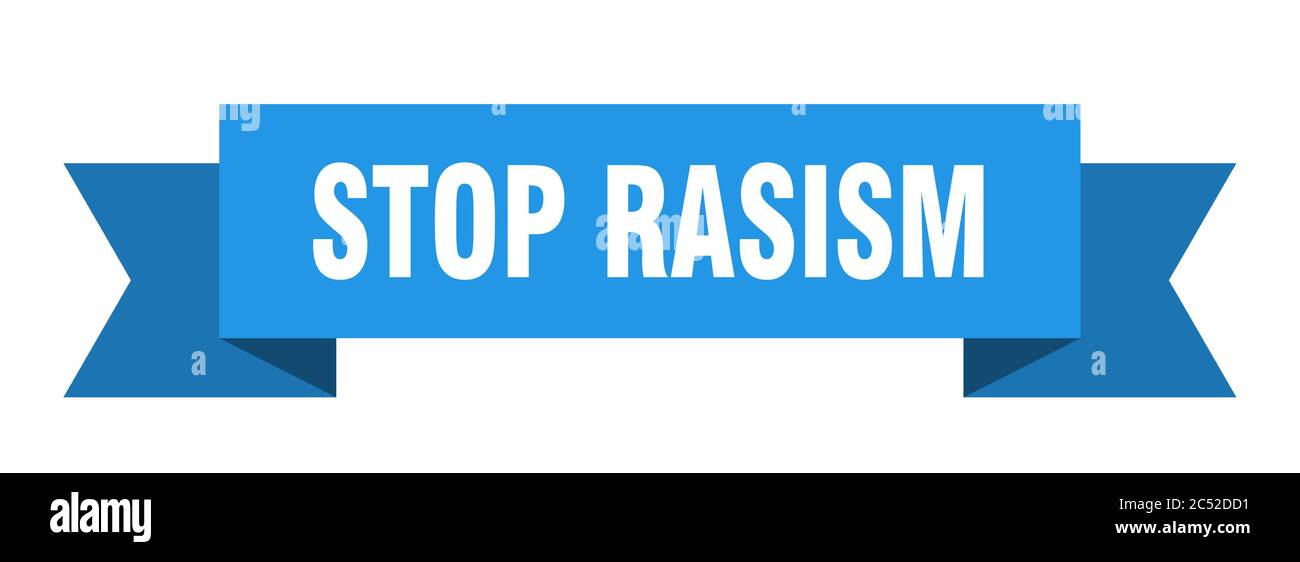 stop rasism ribbon. stop rasism isolated band sign. stop rasism banner ...