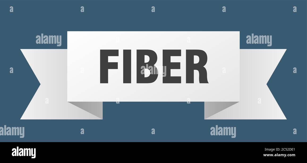 fiber ribbon. fiber isolated band sign. fiber banner Stock Vector Image ...