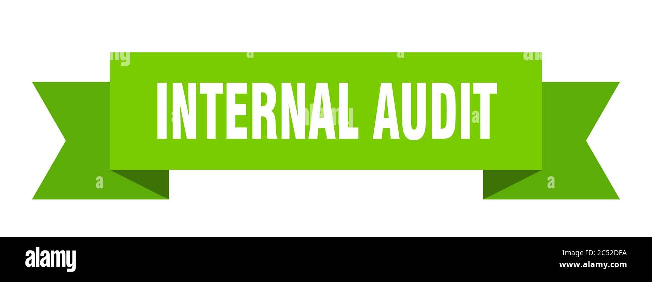 internal audit ribbon. internal audit isolated band sign. internal ...