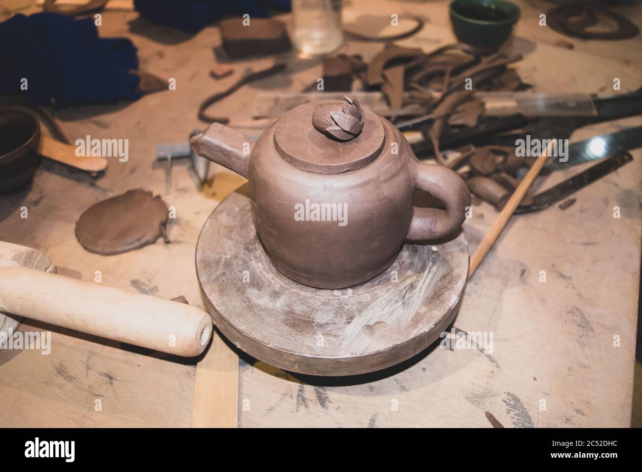 Fun pottery do it yourself (DIY) quarantine project Stock Photo - Alamy