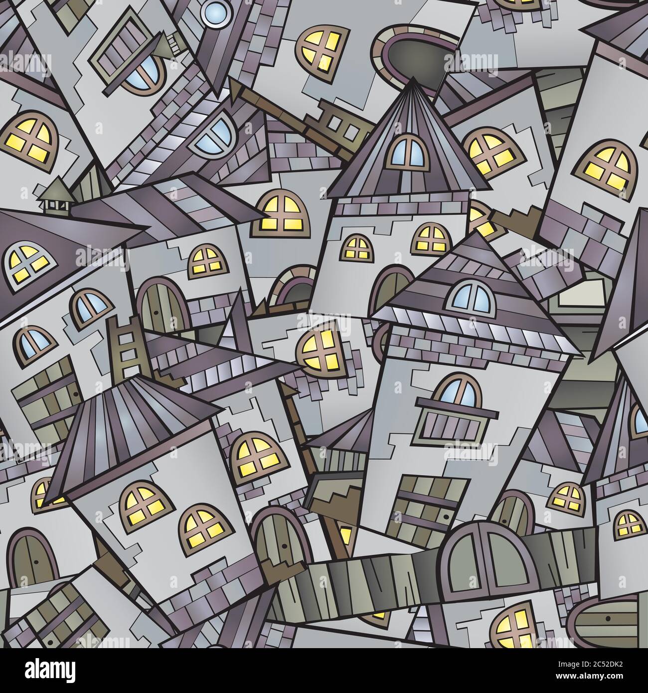 Townhouse facades Stock Vector Images - Alamy