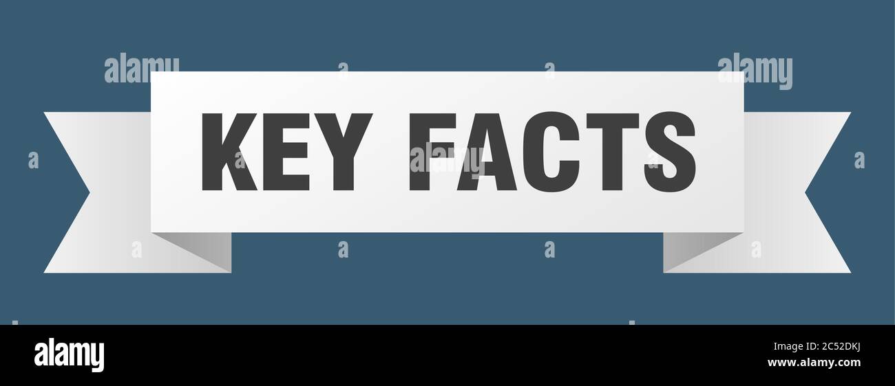 key facts ribbon. key facts isolated band sign. key facts banner Stock ...
