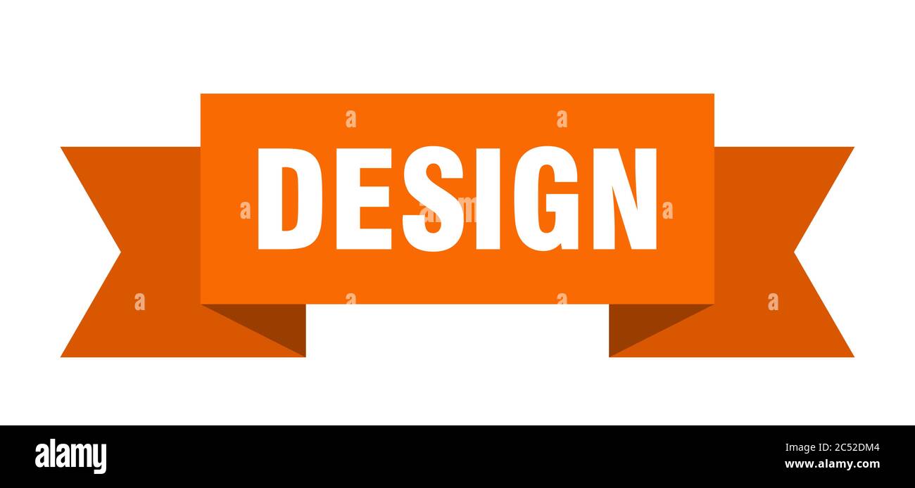 design ribbon. design isolated band sign. design banner Stock Vector ...