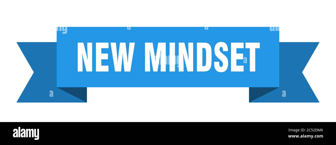 new mindset ribbon. new mindset isolated band sign. new mindset banner ...