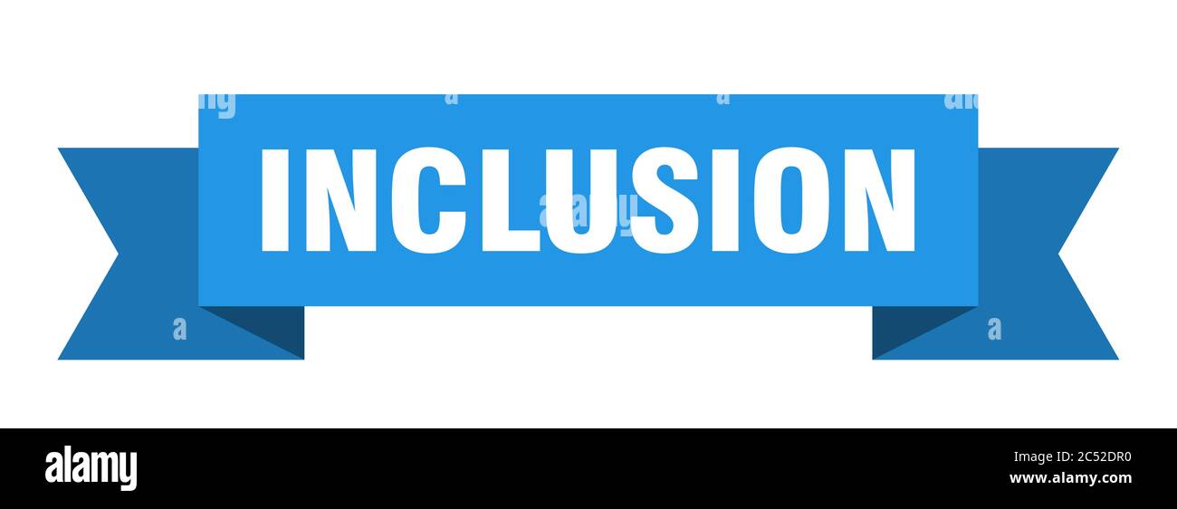 inclusion ribbon. inclusion isolated band sign. inclusion banner Stock ...