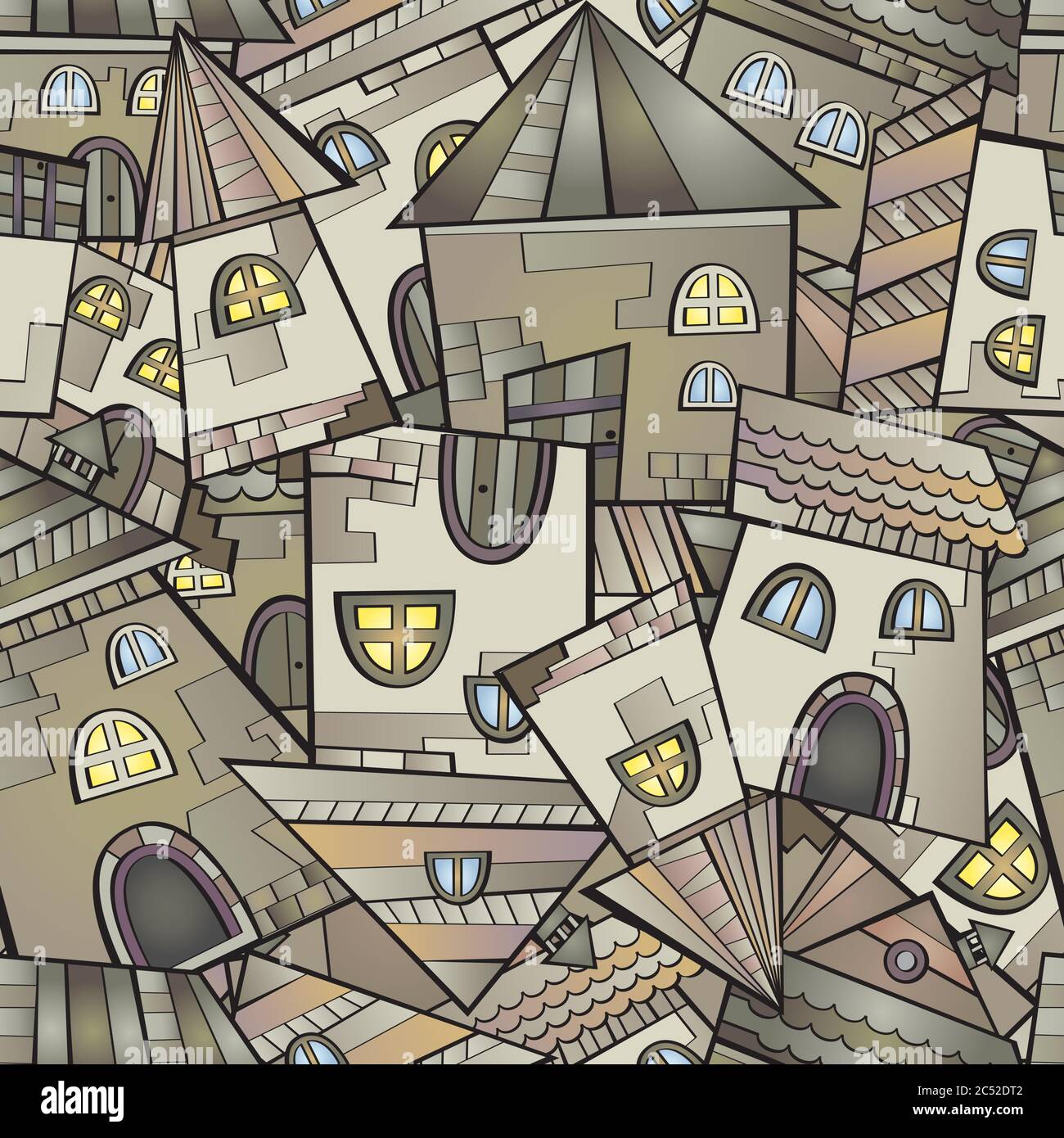 Townhouse facades Stock Vector Images - Alamy