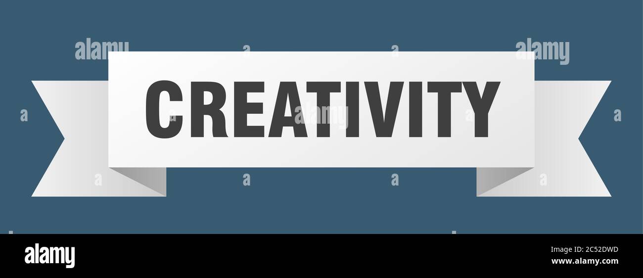 creativity ribbon. creativity isolated band sign. creativity banner ...