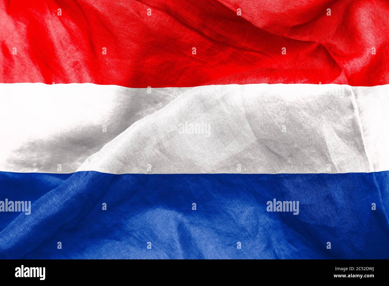 The Netherlands flag texture crumpled up Stock Photo - Alamy