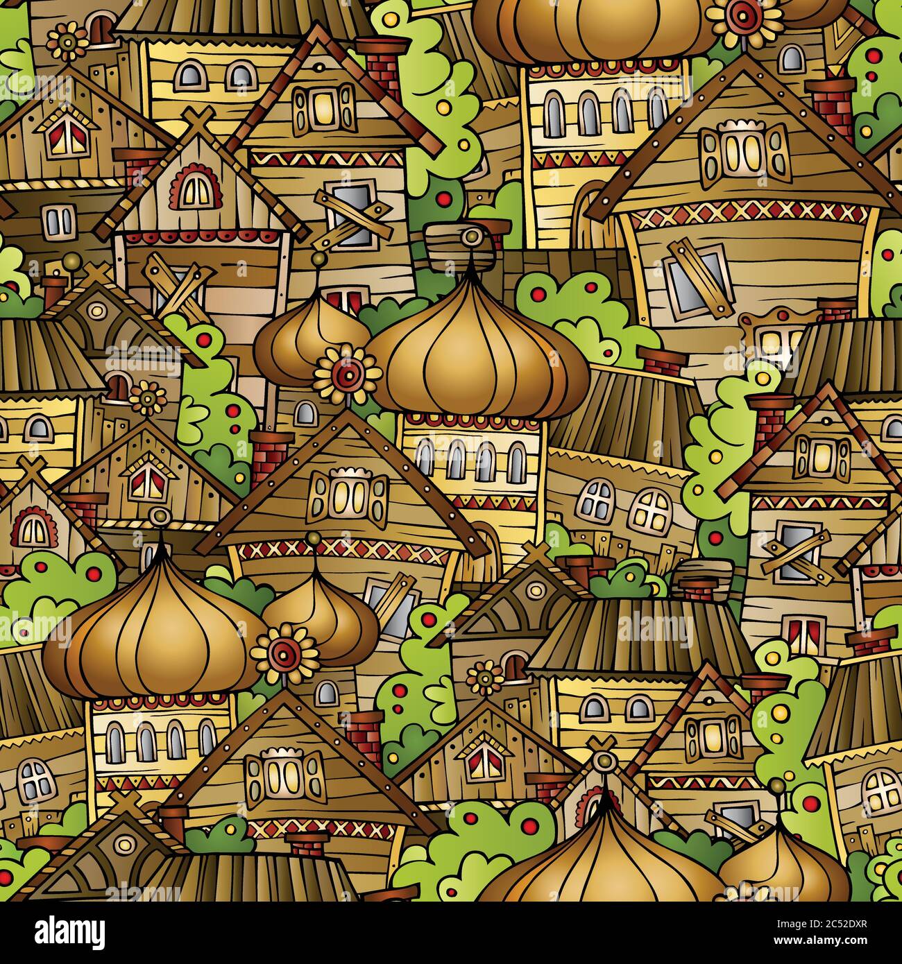 Cartoon fairy tale drawing village Stock Vector Image & Art - Alamy