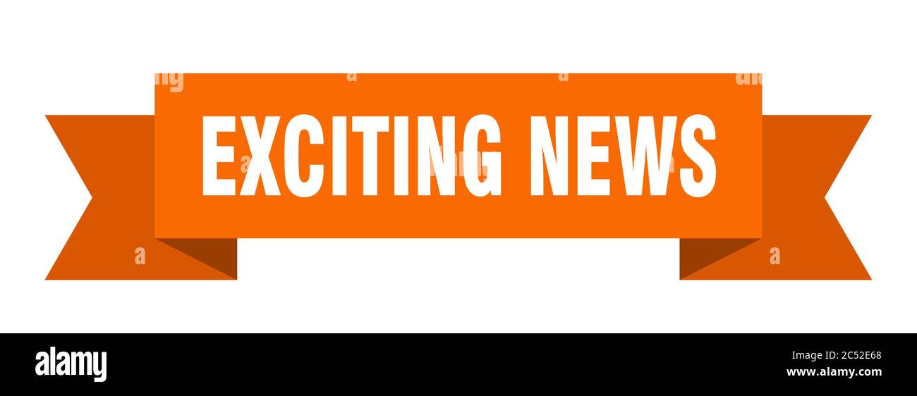 exciting news ribbon. exciting news isolated band sign. exciting news ...