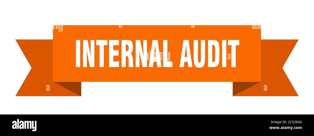 internal audit ribbon. internal audit isolated band sign. internal ...