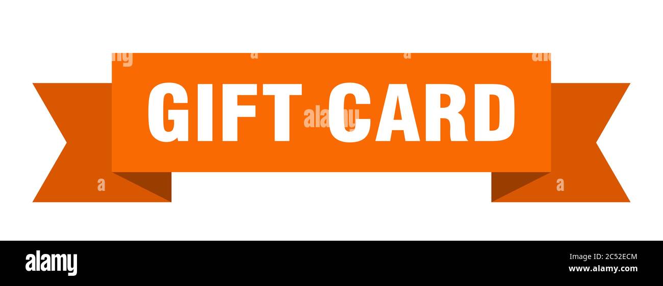 gift card ribbon. gift card isolated band sign. gift card banner Stock ...