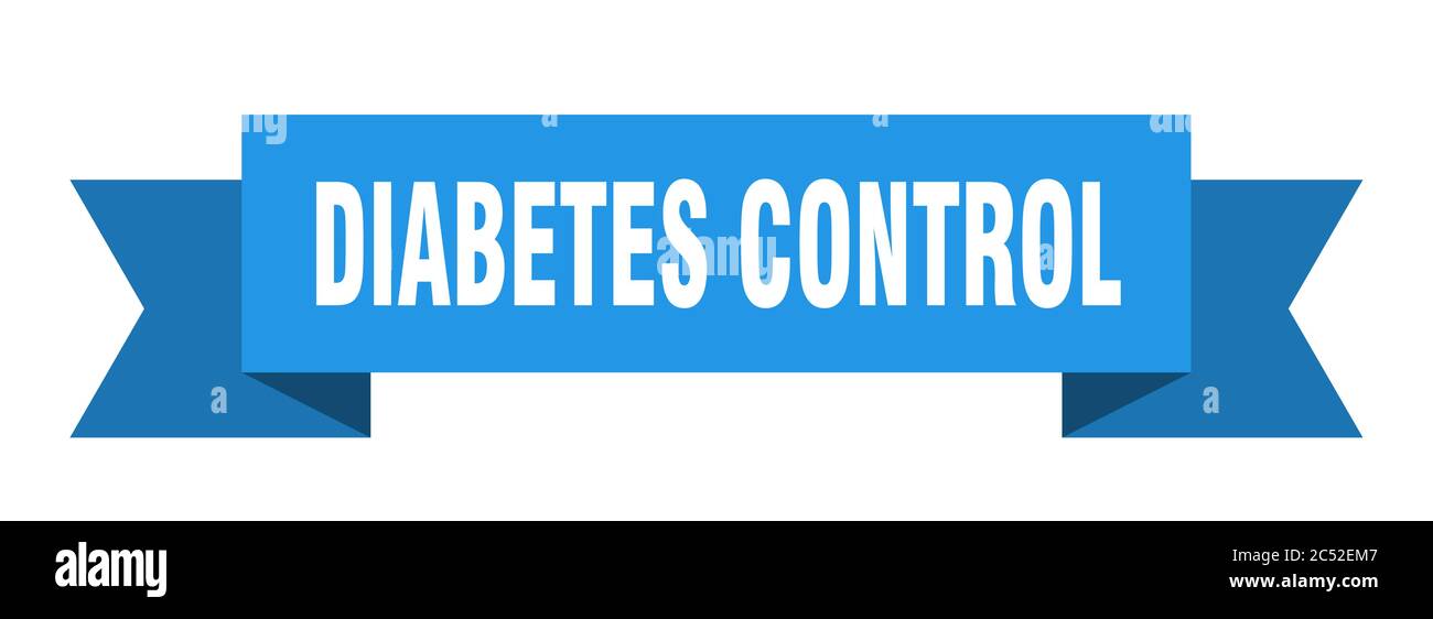 diabetes control ribbon. diabetes control isolated band sign. diabetes ...