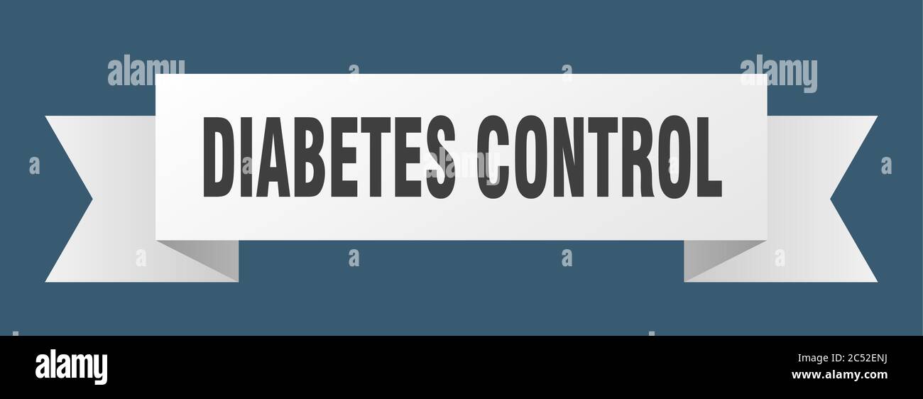 diabetes control ribbon. diabetes control isolated band sign. diabetes ...