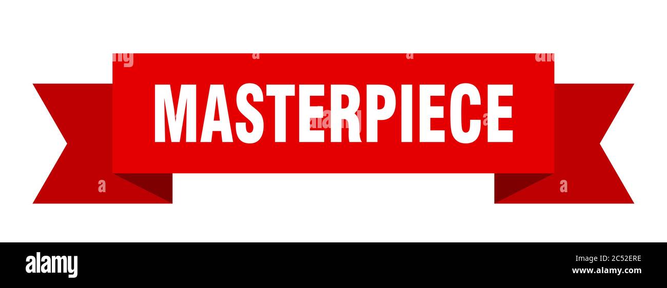 masterpiece ribbon. masterpiece isolated band sign. masterpiece banner ...