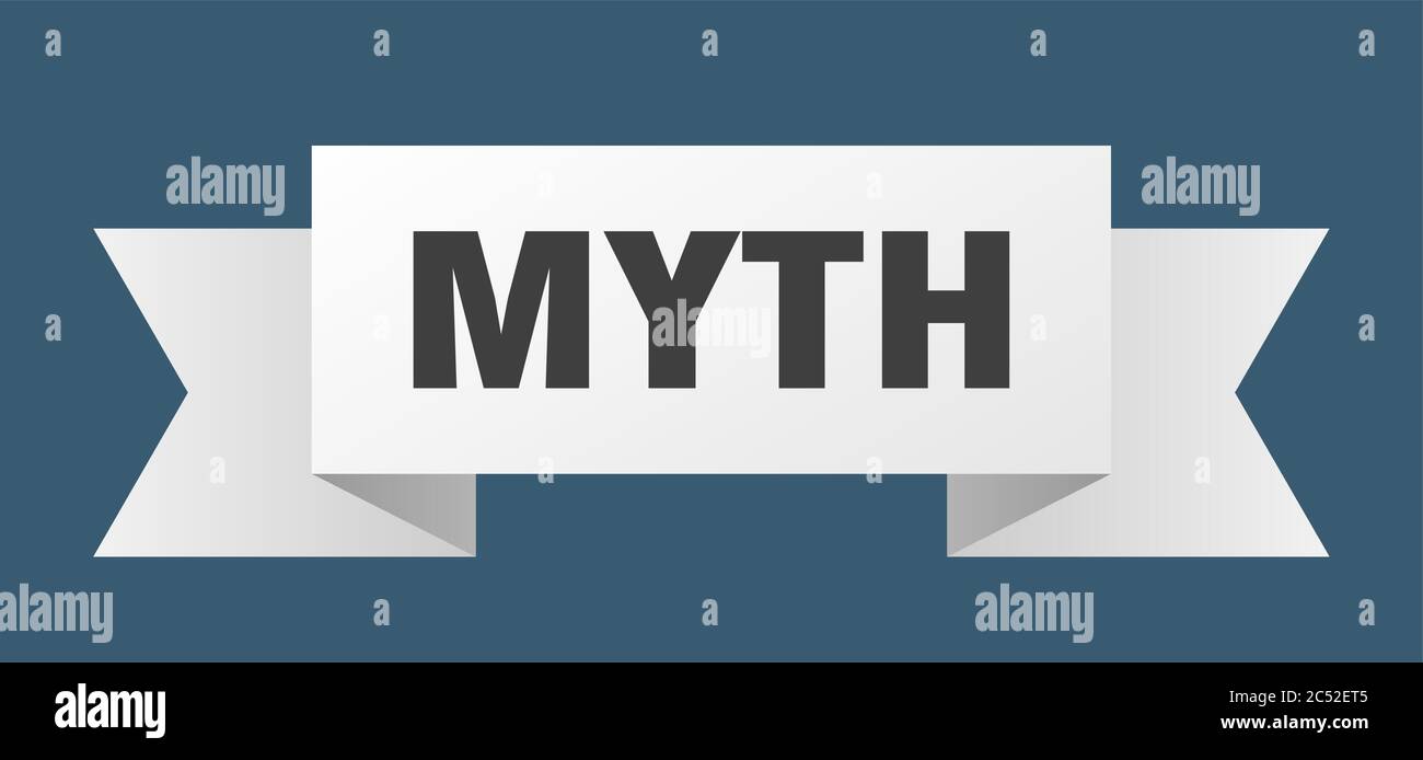 myth ribbon. myth isolated band sign. myth banner Stock Vector Image ...