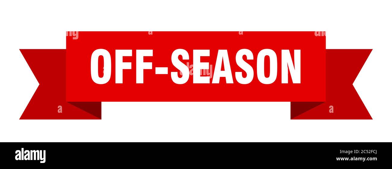 off-season ribbon. off-season isolated band sign. off-season banner ...