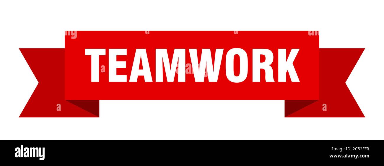 teamwork ribbon. teamwork isolated band sign. teamwork banner Stock ...