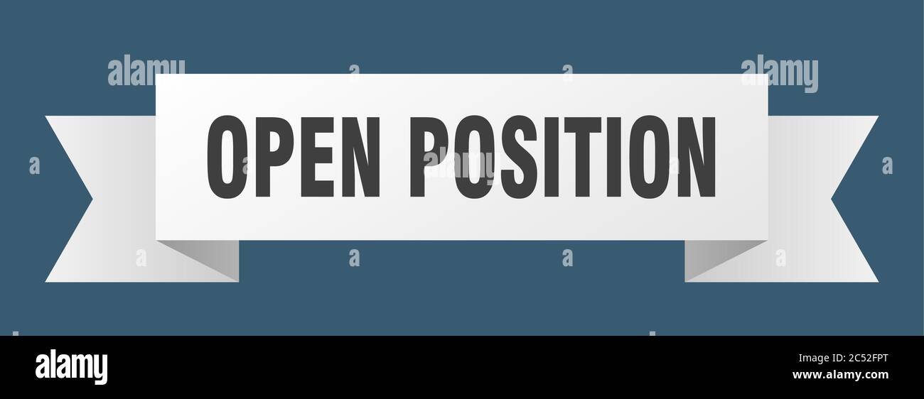open position ribbon. open position isolated band sign. open position ...