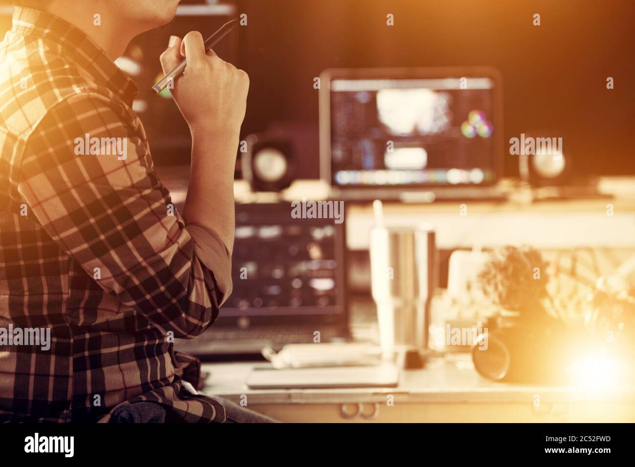 Editing table hi-res stock photography and images - Alamy