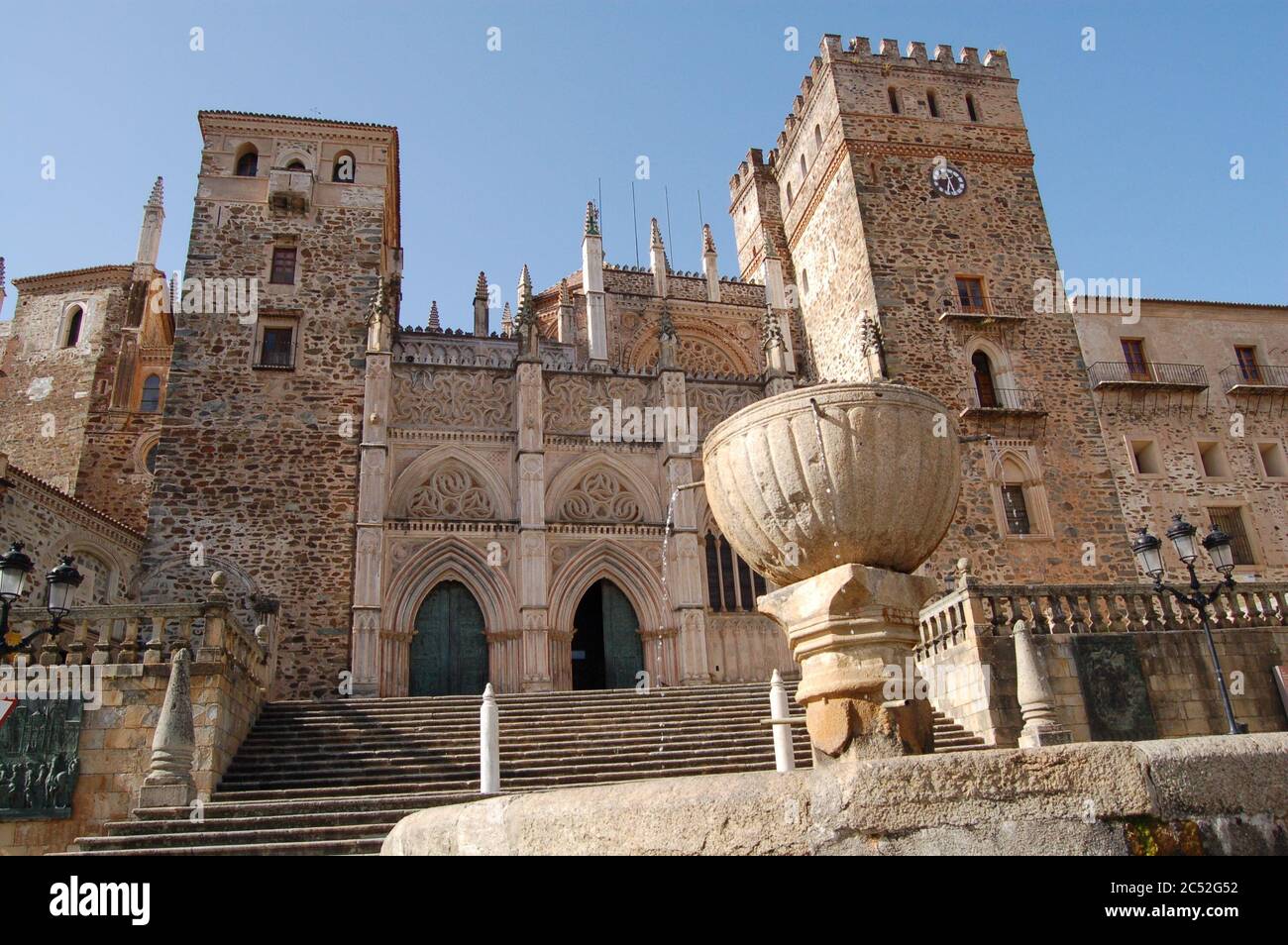 Breathtaking royal monastery of Santa María de Guadalupe captured in ...