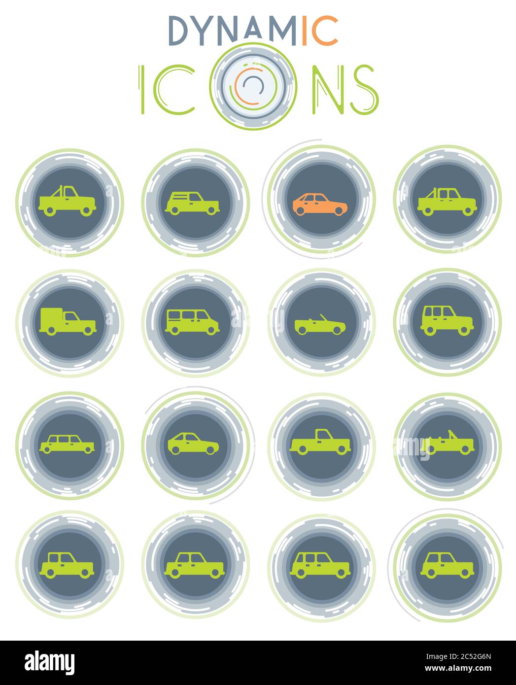 Cars dynamic icons Stock Vector Image & Art - Alamy