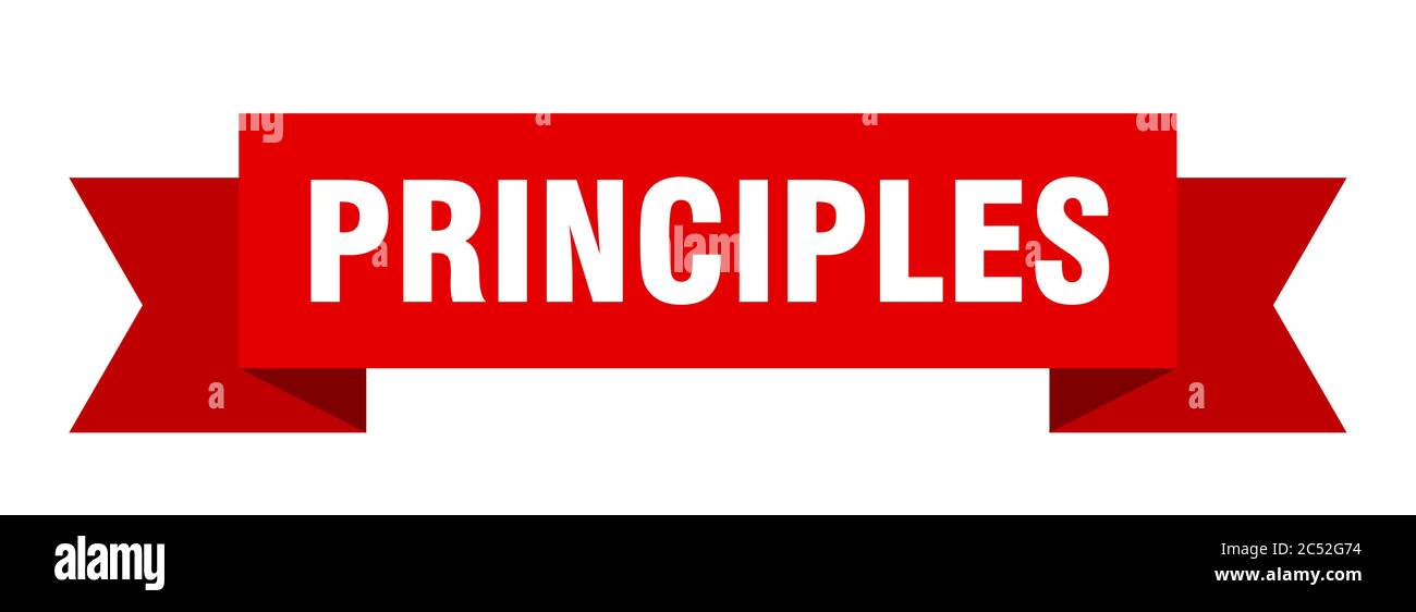 principles ribbon. principles isolated band sign. principles banner ...