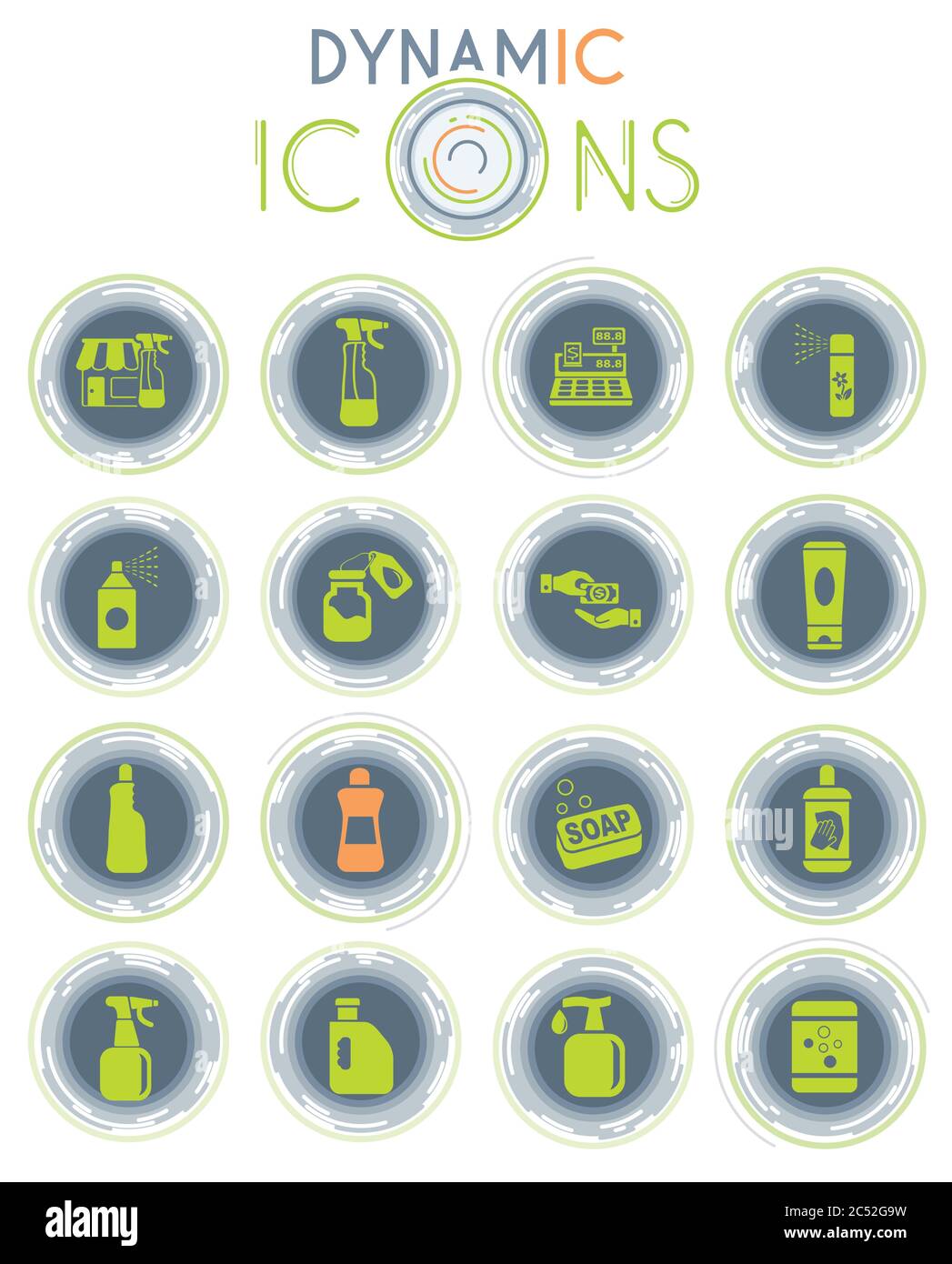 chemicals store dynamic icons Stock Vector Image & Art - Alamy