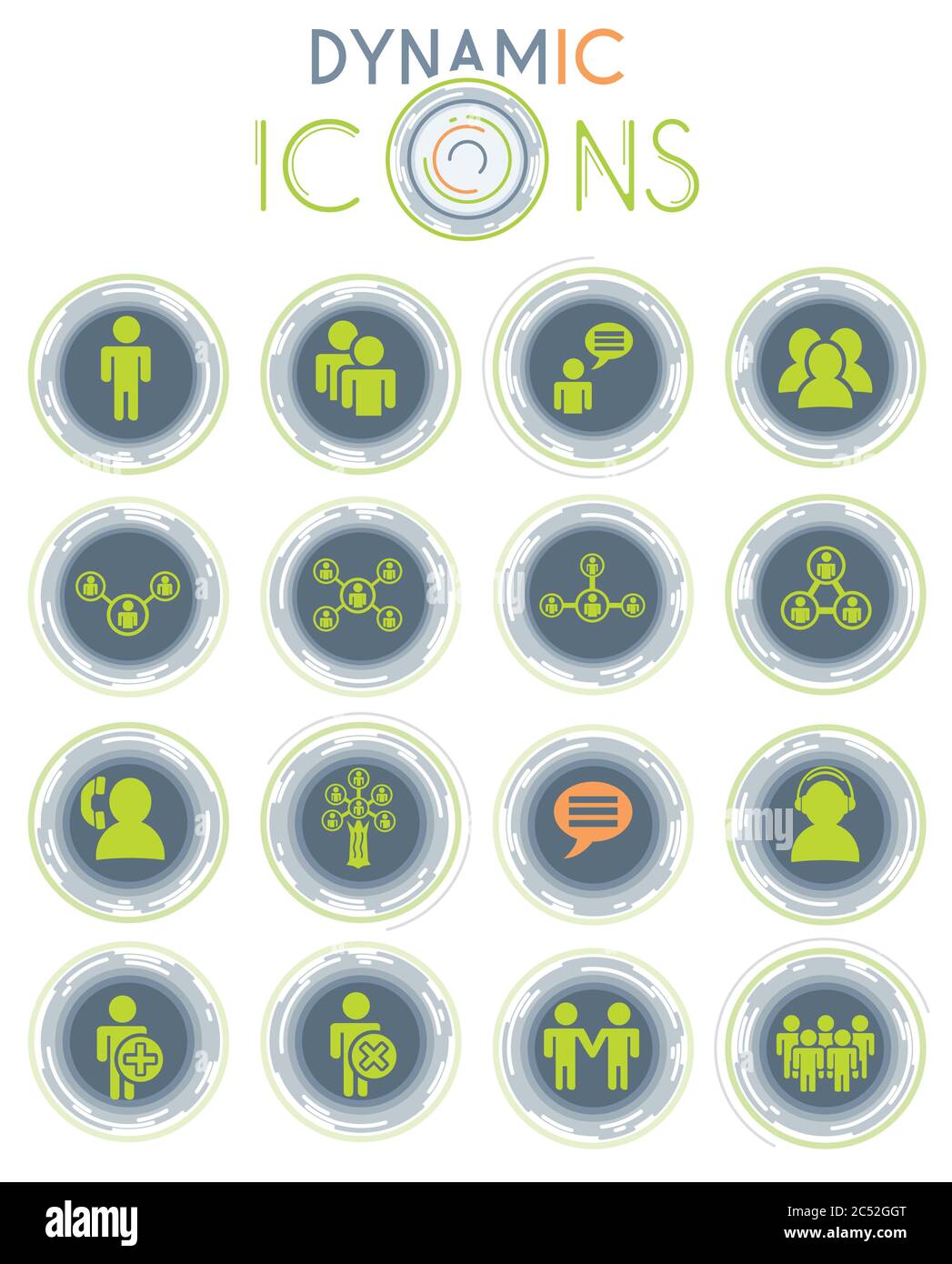 community dynamic icons Stock Vector Image & Art - Alamy