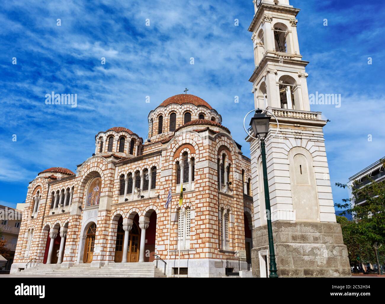 Beautiful Cathedral Church Of St. Nicholas, Volos, Greece Stock Photo ...
