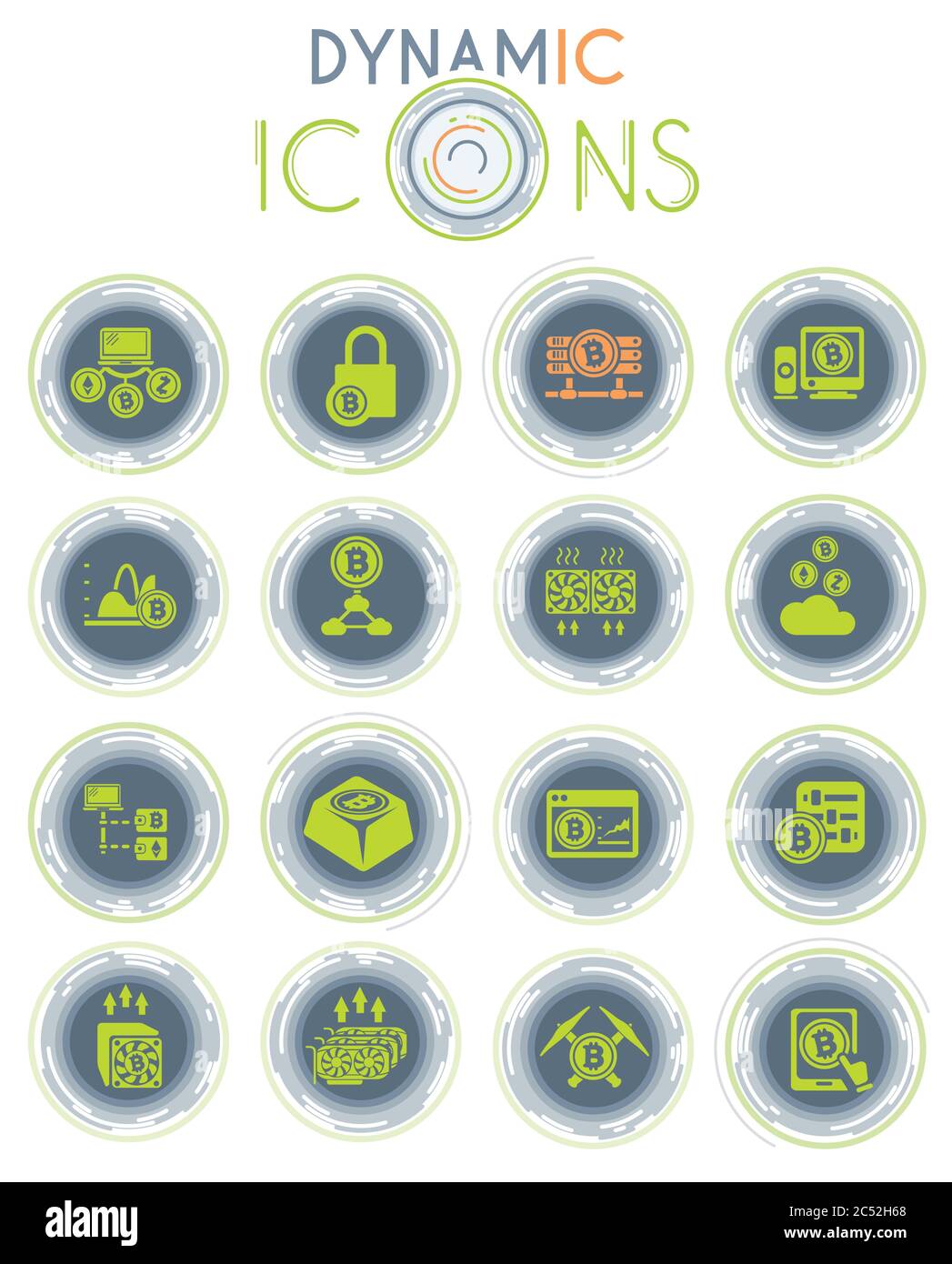 Dynamic bitcoin Stock Vector Images - Alamy