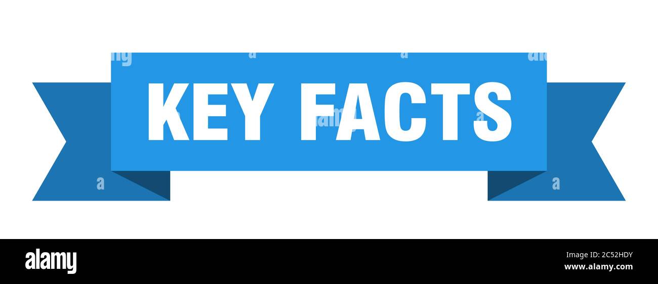 key facts ribbon. key facts isolated band sign. key facts banner Stock ...