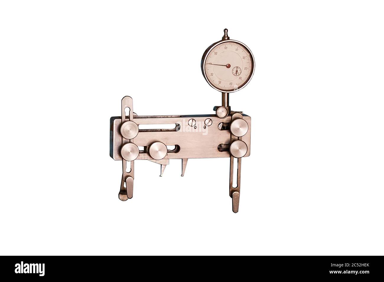 engineering measuring tool on a white background Stock Photo - Alamy