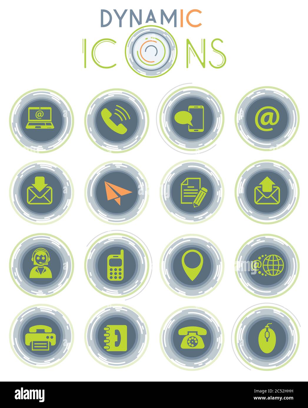 contact us dynamic icons Stock Vector Image & Art - Alamy