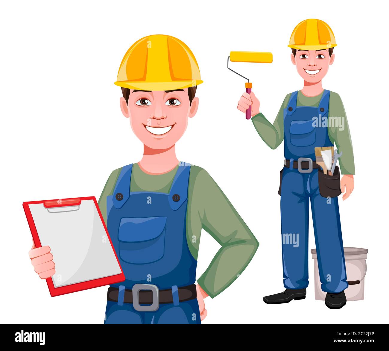 Construction Worker Cartoon Characters