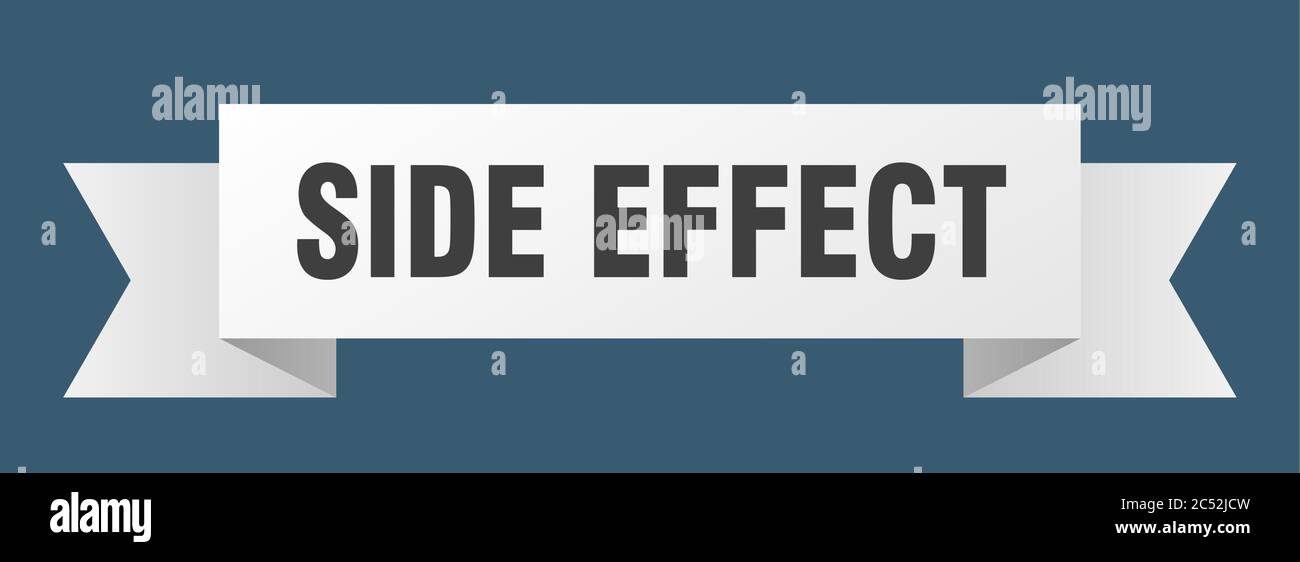 side effect ribbon. side effect isolated band sign. side effect banner ...