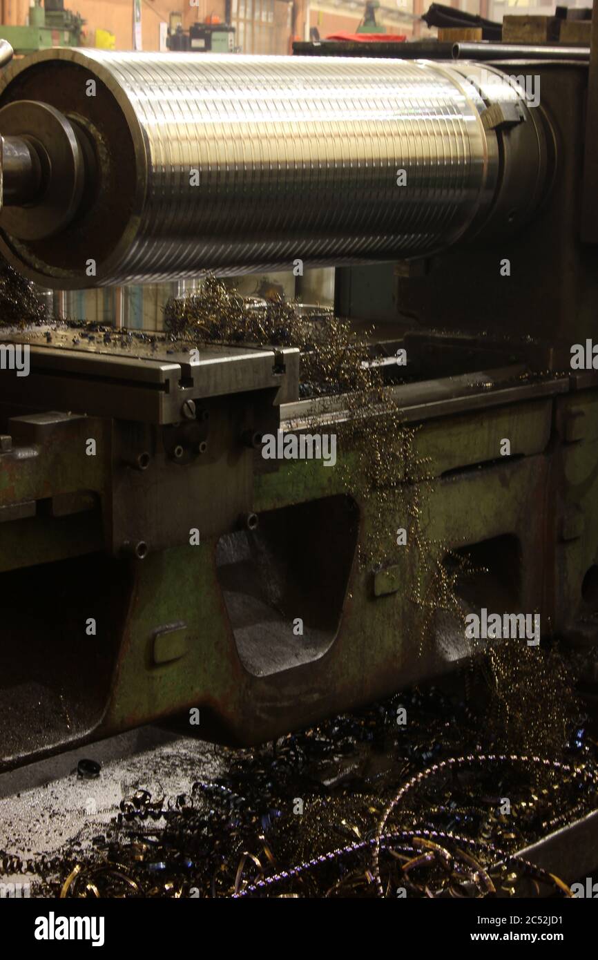 Metal lathe components hi-res stock photography and images - Alamy