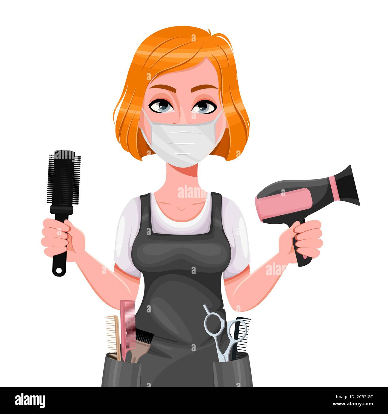 Cute Cartoon Hairdresser