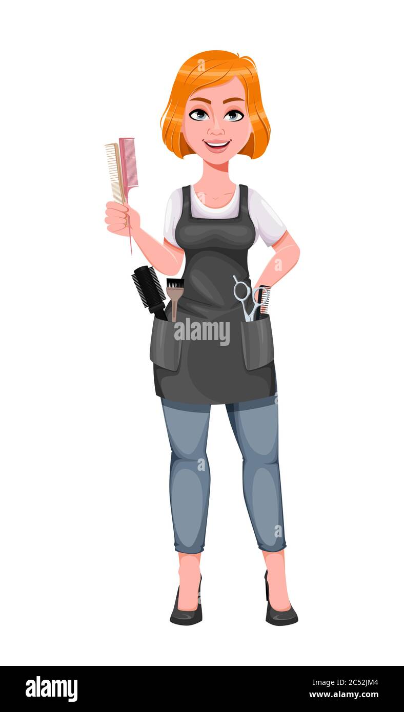 Female Barber Clipart