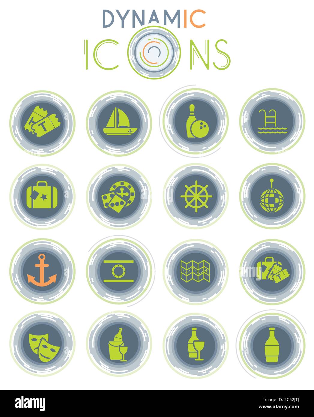 cruise dynamic icons Stock Vector Image & Art - Alamy